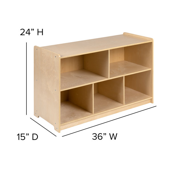 Flash Furniture Bexley Wooden School Classroom Storage Cabinet/Cubby ...