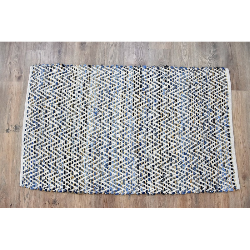 Breakwater Bay Patria Hand Knotted Chevron Rug | Wayfair