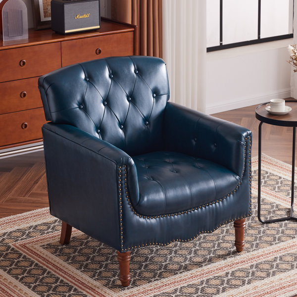 Lark Manor Catiria 30" W Faux Leather Armchair & Reviews | Wayfair