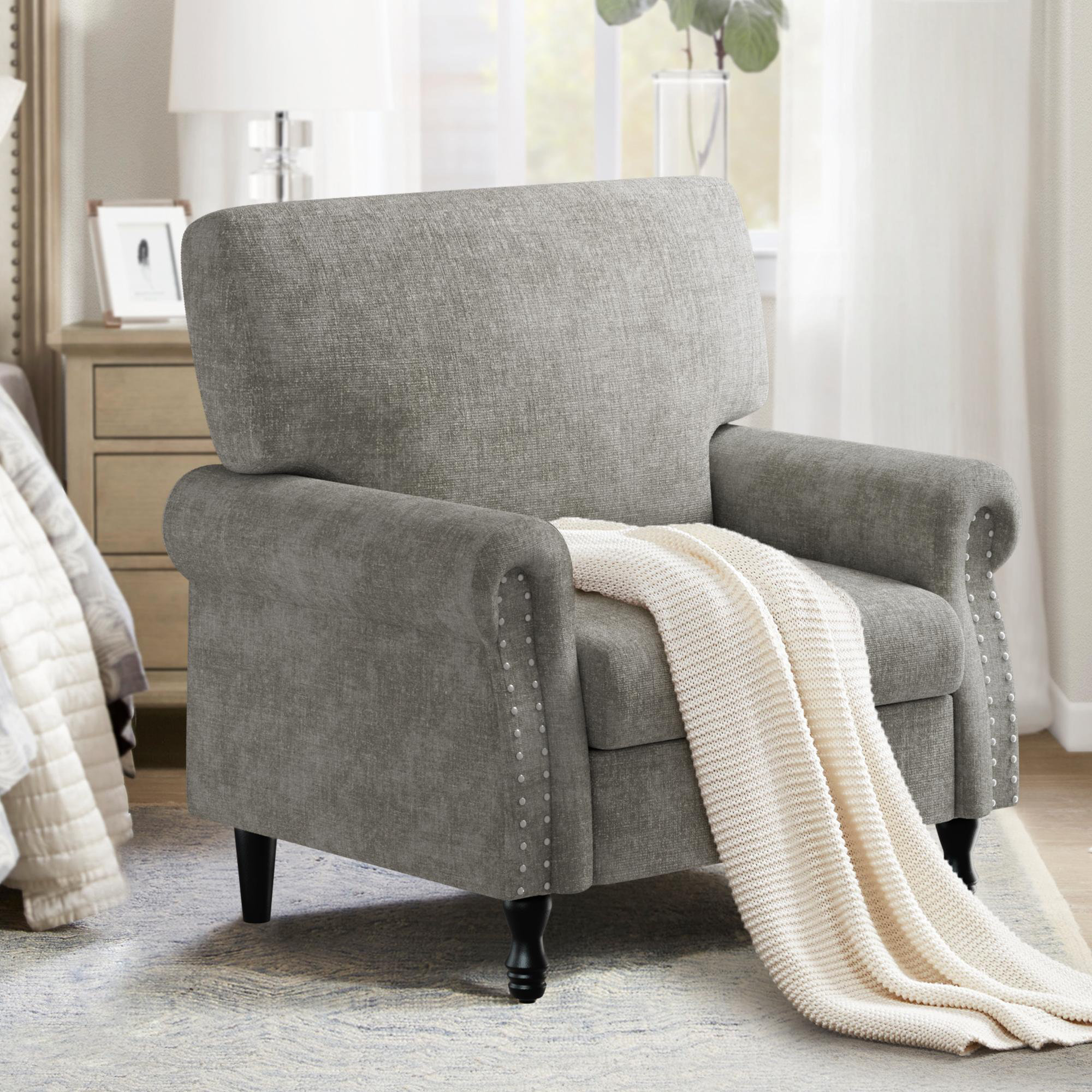 Charlton Home Skin-Friendly Soft Fabric Recliner Chair - Wayfair Canada