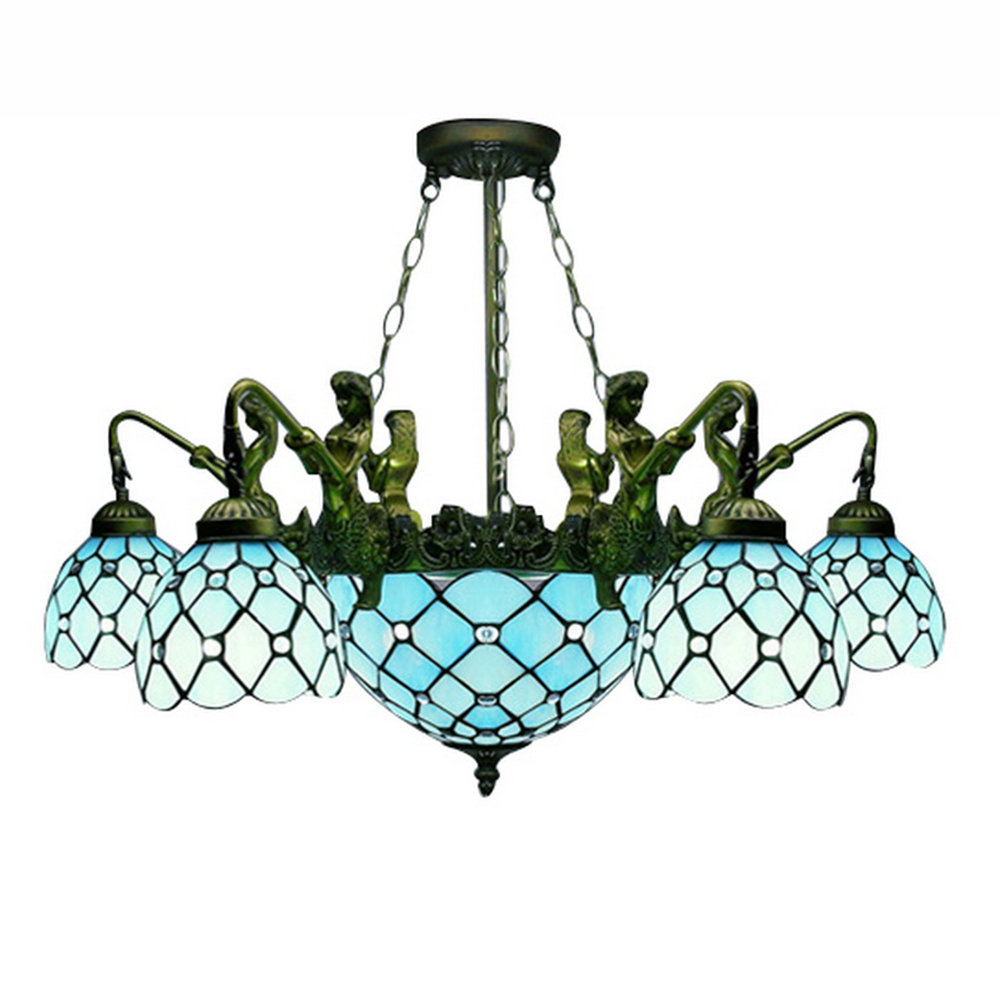 Bloomsbury Market Stained Glass Tiffany Chandelier Light | Wayfair