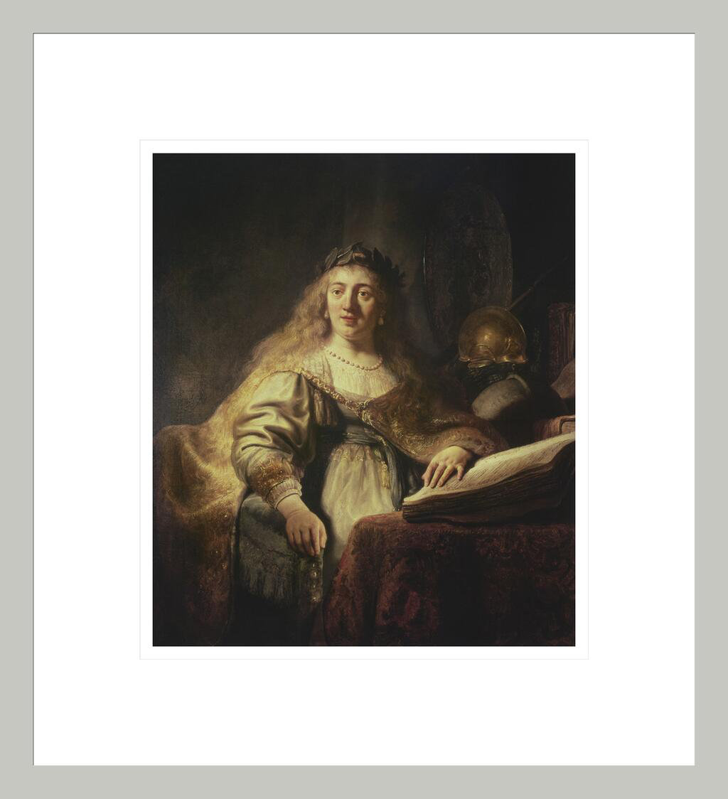 Astoria Grand Saskia as Minerva by Rembrandt van Rijn - Framed Giclee ...