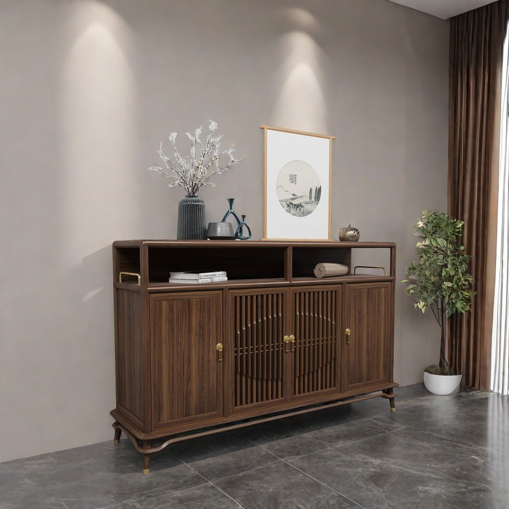 Vivid Space Creation New Chinese Style Solid Wood Sideboard | Wayfair