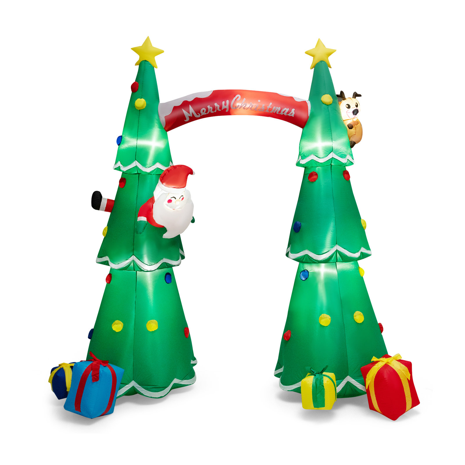 The Holiday Aisle® Tall Christmas Arch Inflatable | Wayfair