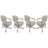 Tobias Designs 4 - Swivel Metal Caster Dining Chairs - M-70 Style ...