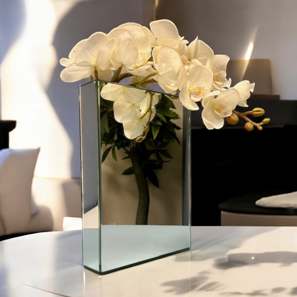 Mercer41 Gerken Mirrored 14" Indoor / Outdoor Glass Table Vase ...