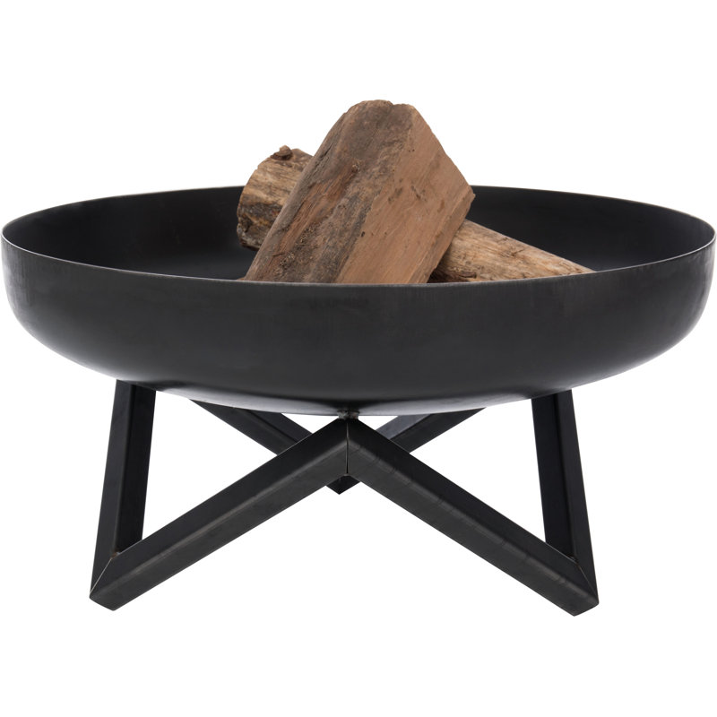 Redfire Pello 31.5Cm H x 60Cm W Steel Wood Burning Outdoor Fire Pit ...