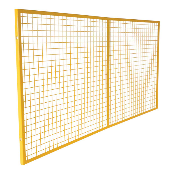 Vestil 48.5'' H x 122.81'' W Yellow Metal Fencing | Wayfair