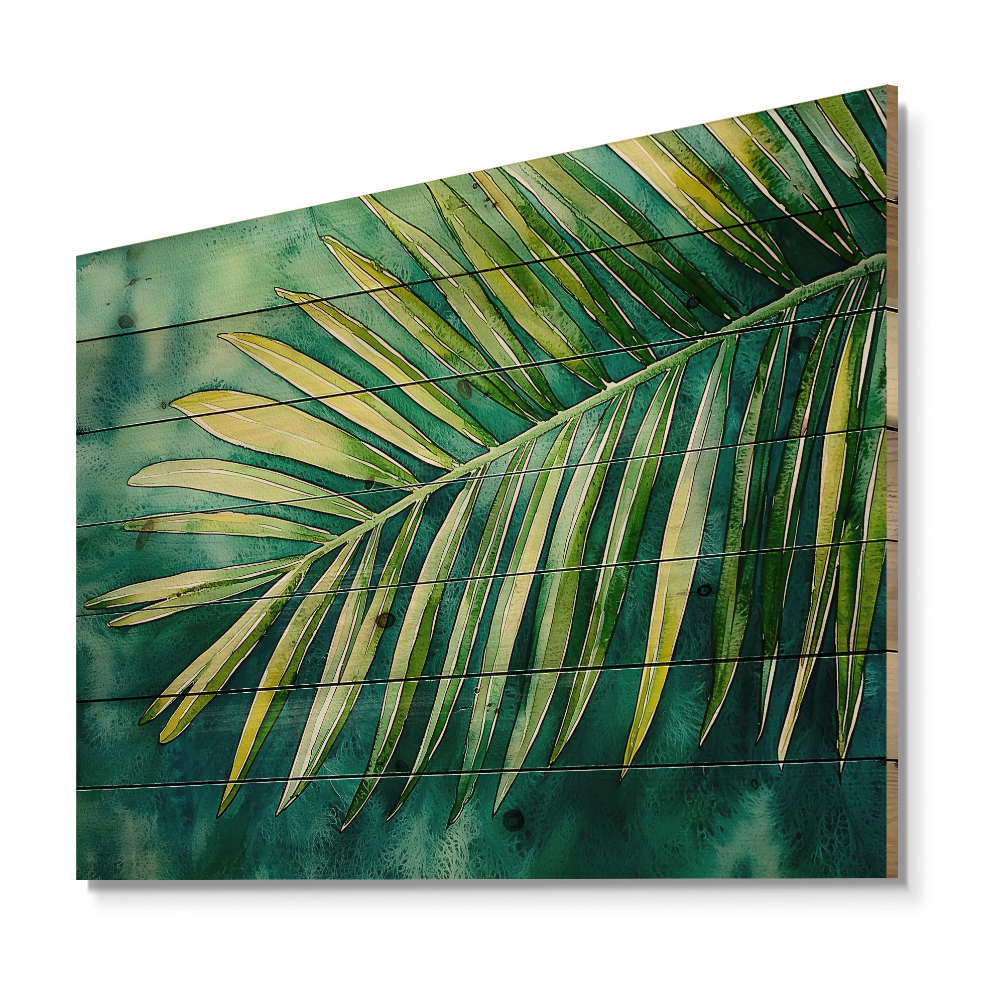 Ophelia & Co. Green Tropical Safari Palms II - Palms & Palm Trees Wood ...
