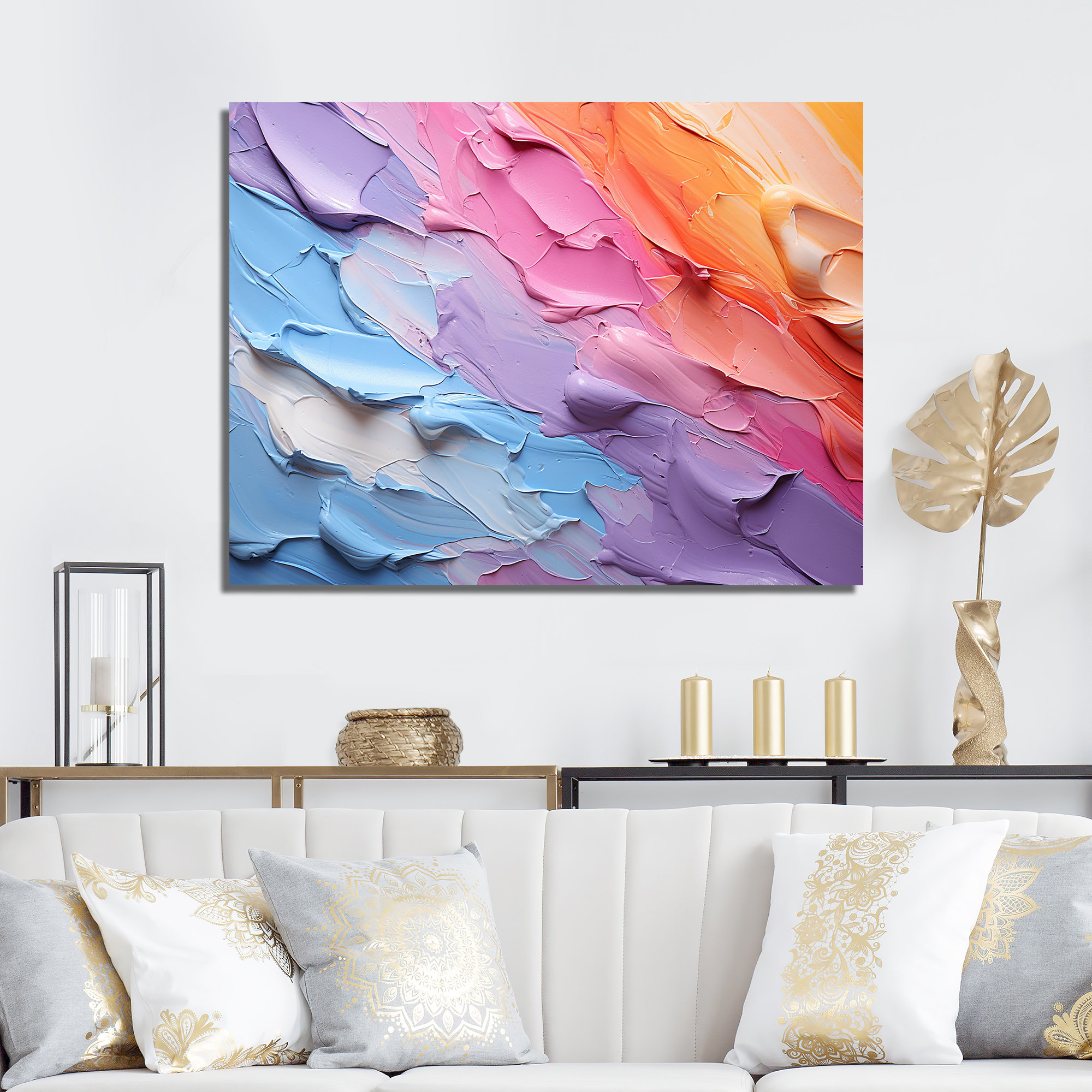 Wrought Studio™ Rainbow Hue Harmony - Rainbow Wall Art Prints | Wayfair