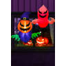 The Holiday Aisle® Inflatable Halloween Decoration for Window Pumpkin ...
