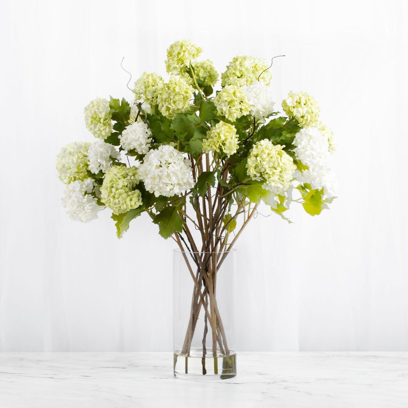 Vivian Rose Tall Hydrangea Arrangement in Vase - Wayfair Canada