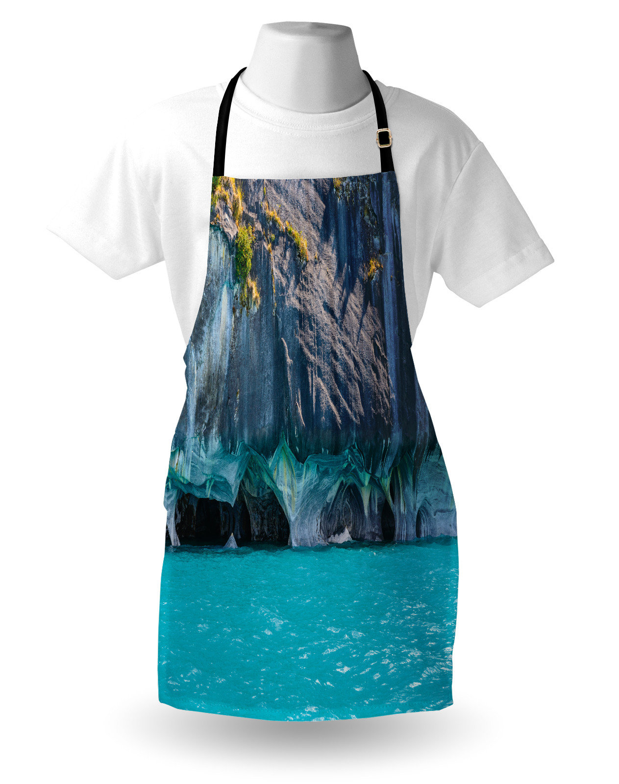 East Urban Home Turquoise Apron Unisex, Marble Caves Chile, Adult Size ...