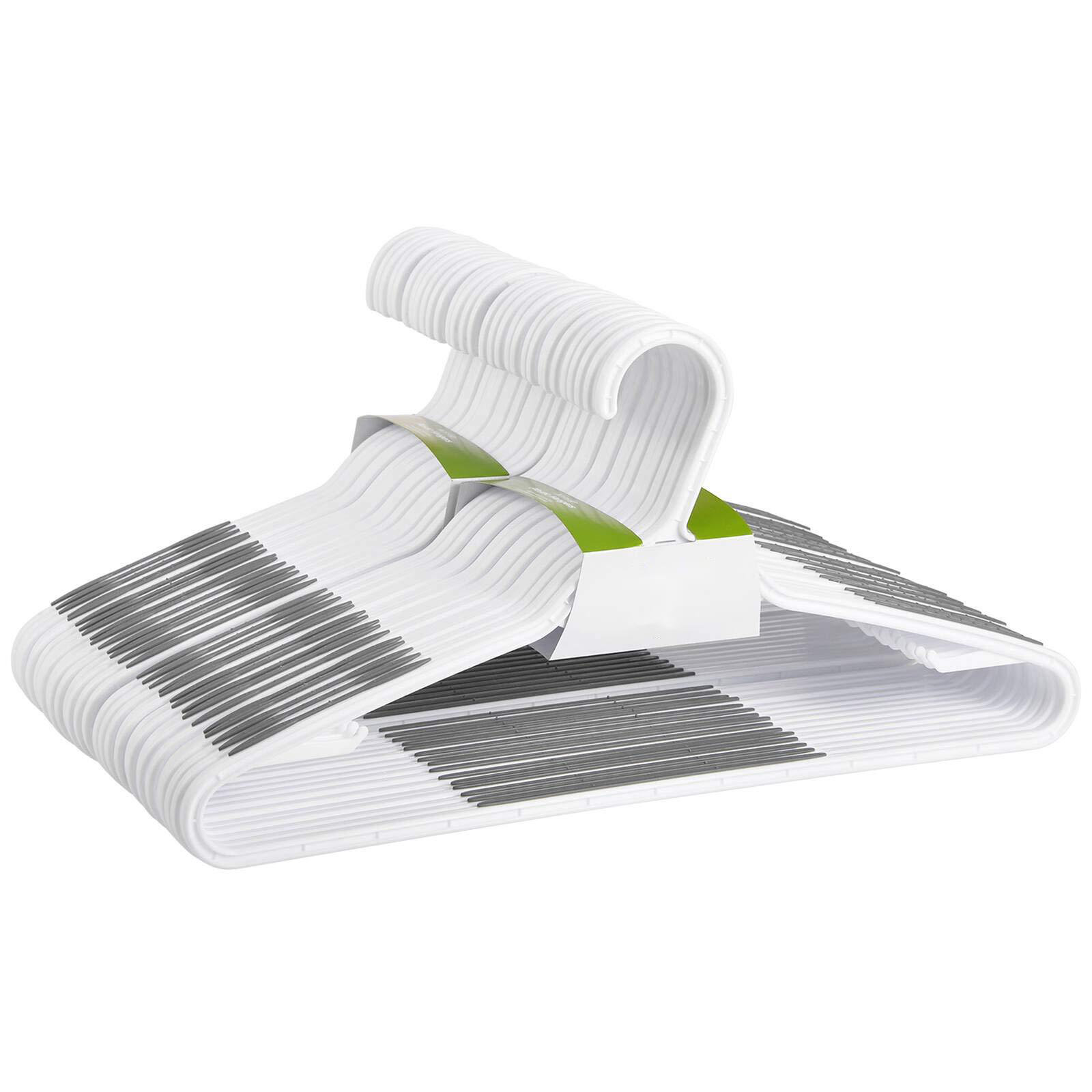 Hokku Designs 30 Pack Bendable Plastic Hangers Light-Weight Non-Slip ...