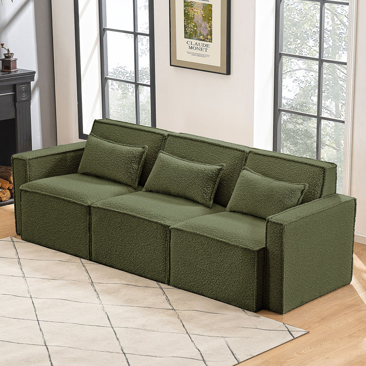 Ebern Designs Taufner 93'' Upholstered Sofa & Reviews | Wayfair