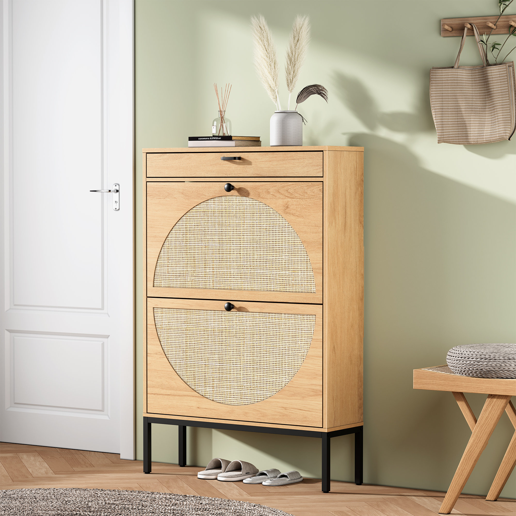 Bay Isle Home™ Boho Large Capacityshoe Storage Cabinet "& Reviews ...