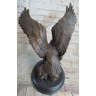 Wildon Home® Life Size Hawk American Bald Eagle Bronze Statue Art Deco ...