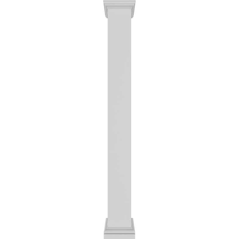 Ekena Millwork Square Non-Tapered Smooth PVC Endura-Craft Column Wrap ...