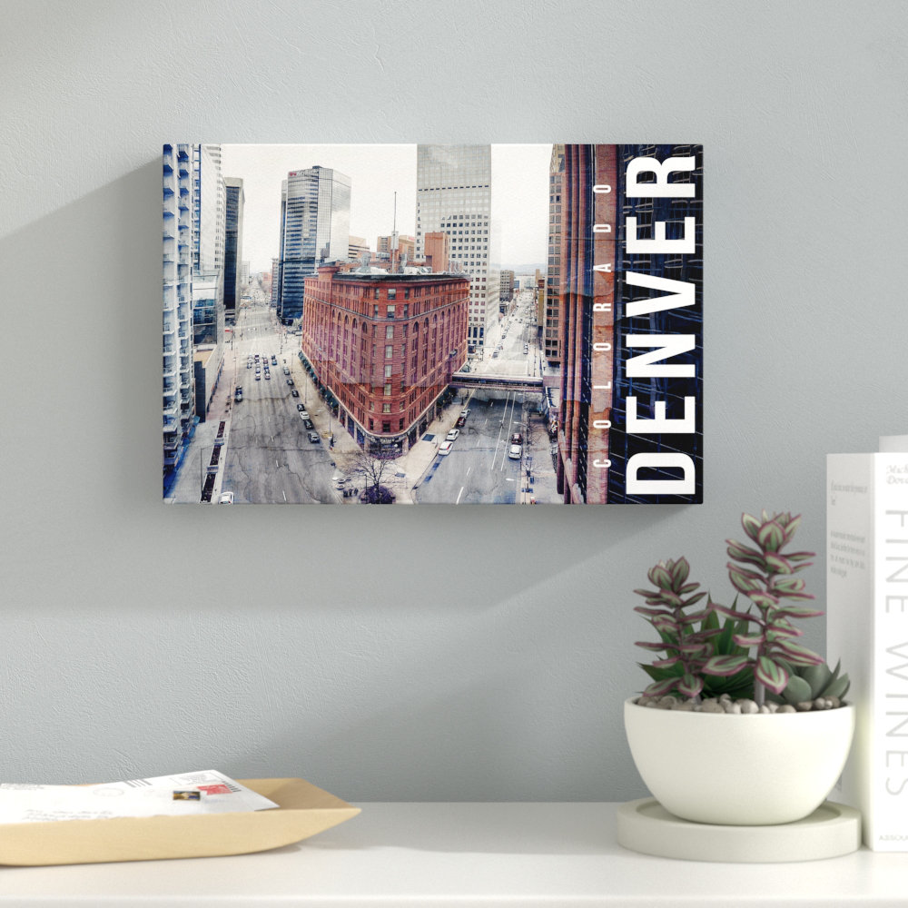 Ebern Designs 'Denver Landscape' Graphic Art Print | Wayfair