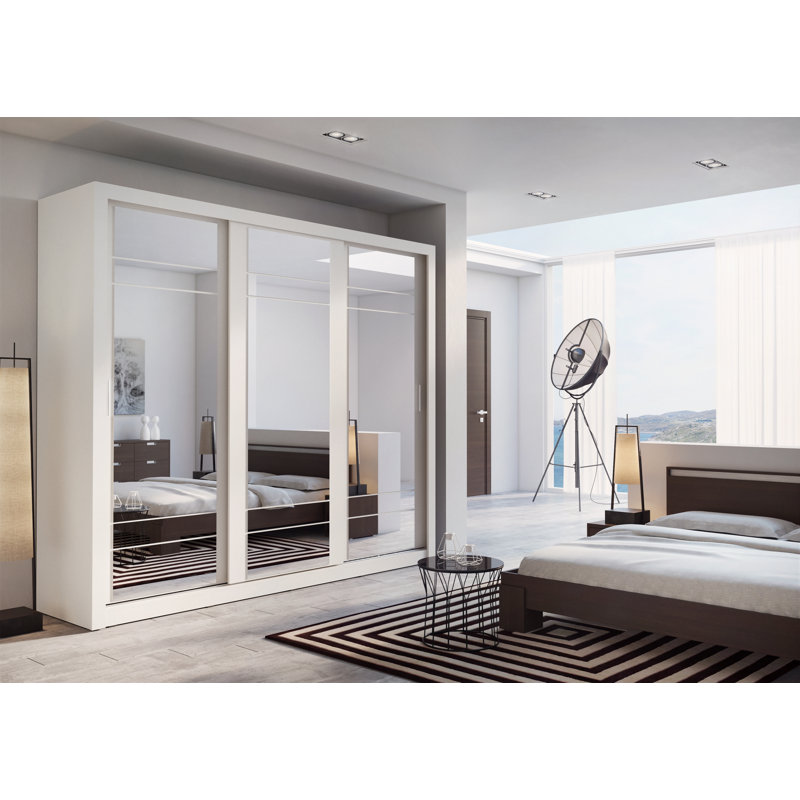 Zipcode Design Creekbluff 3 Door Wardrobe & Reviews | Wayfair.co.uk