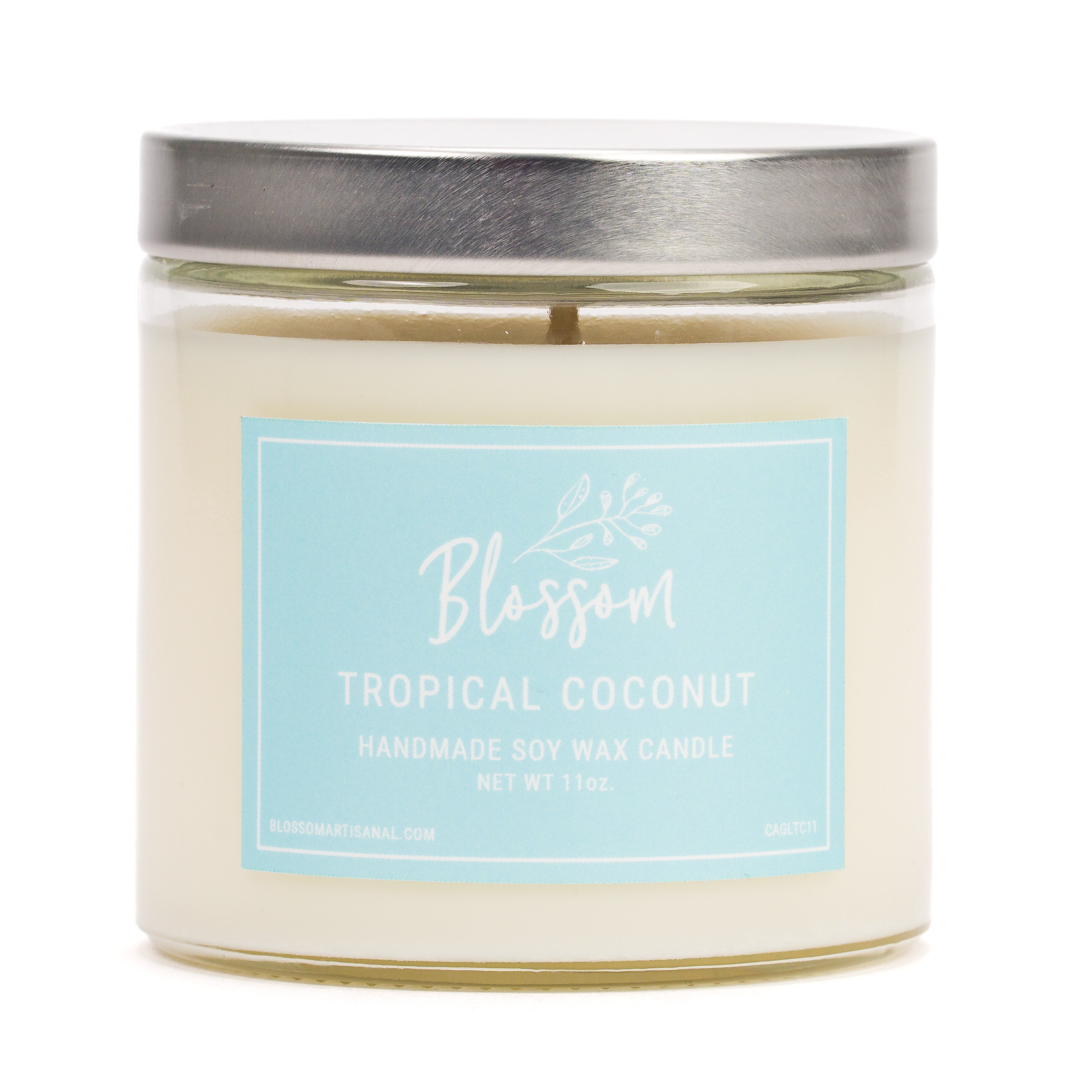 Blossom Artisanal 11 Oz. Candle - Tropical Coconut | Wayfair