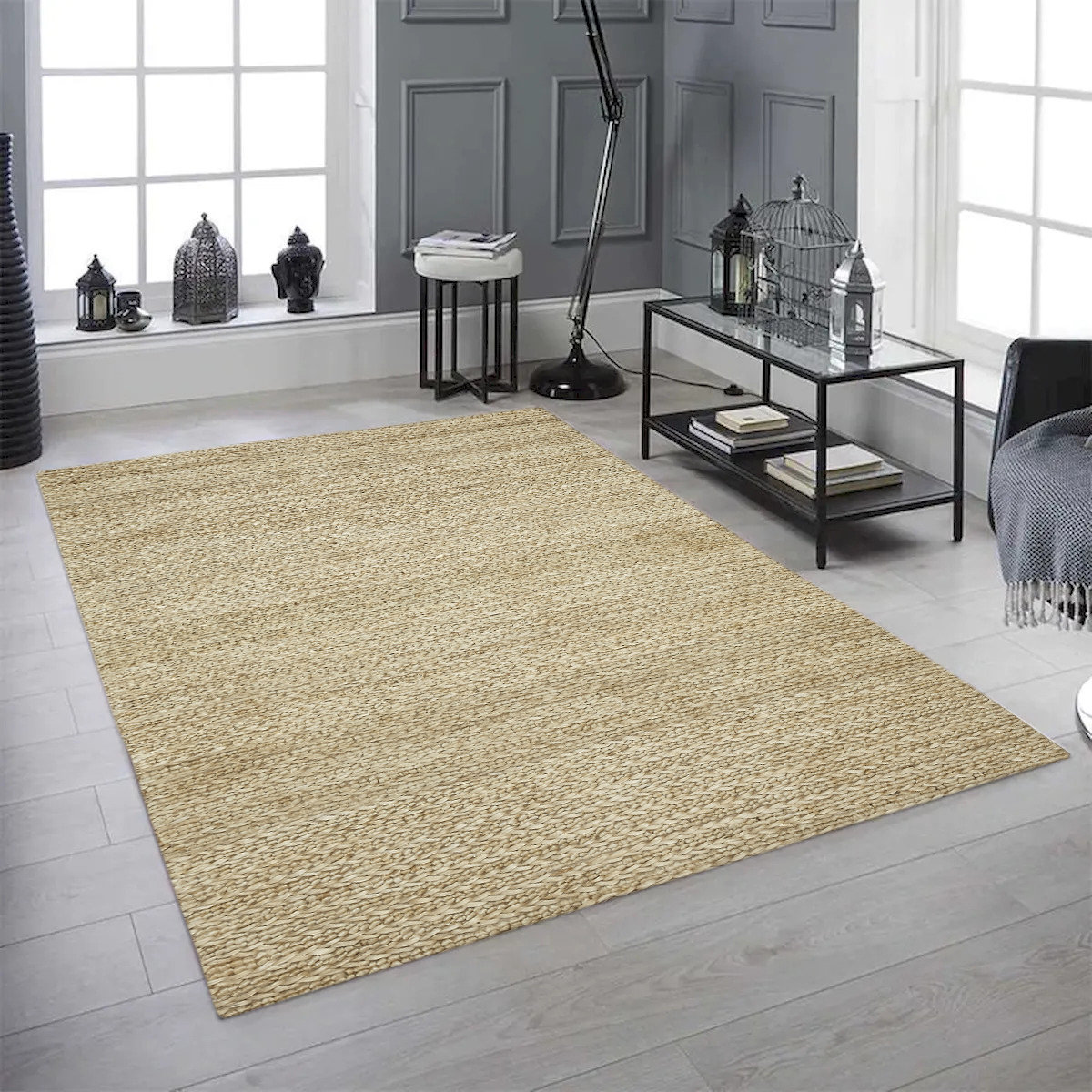 Gracie Oaks Joselynne Organza Hand Knotted Brown Jute Rug | Wayfair