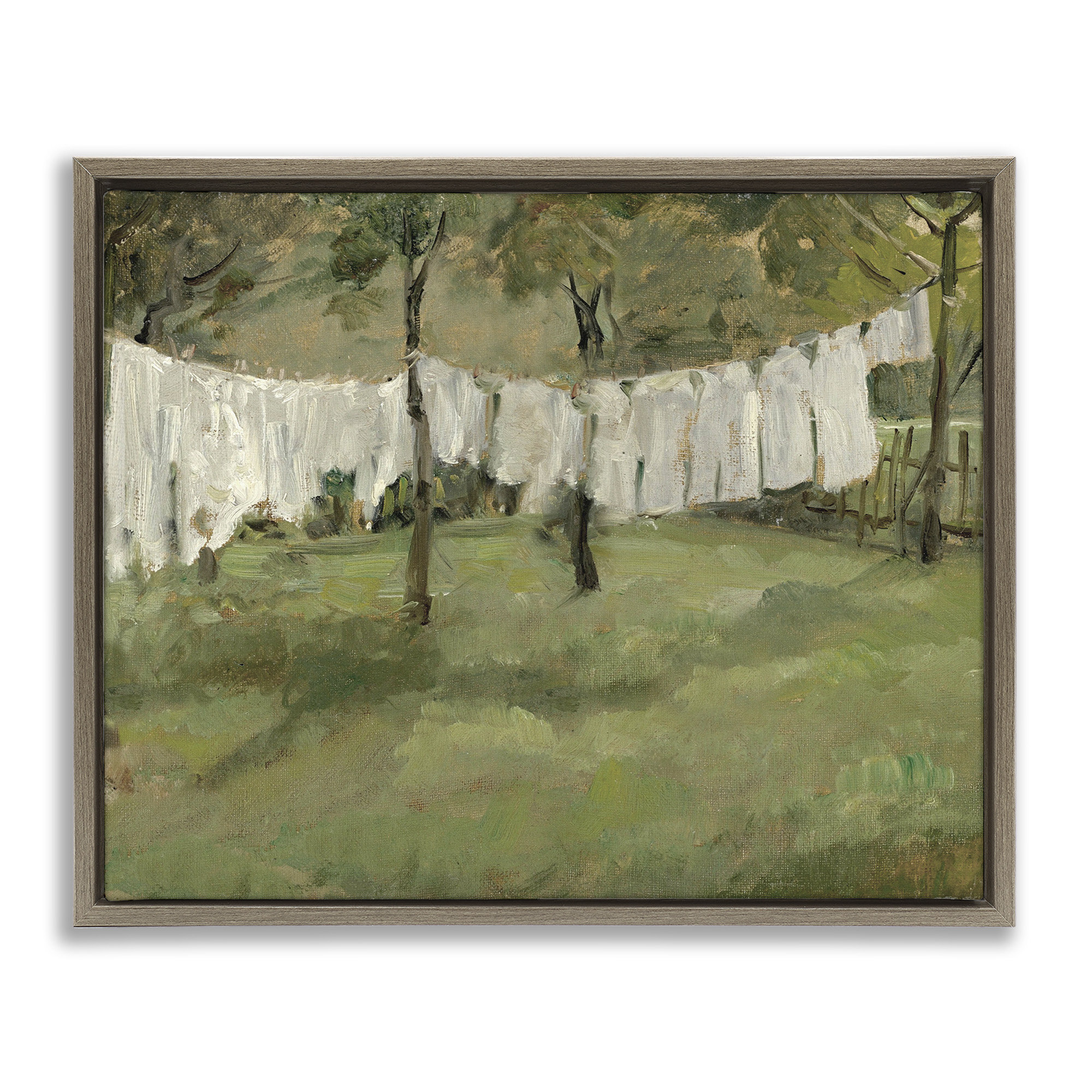 Winston Porter Abstract Country Clothesline Scene | Wayfair