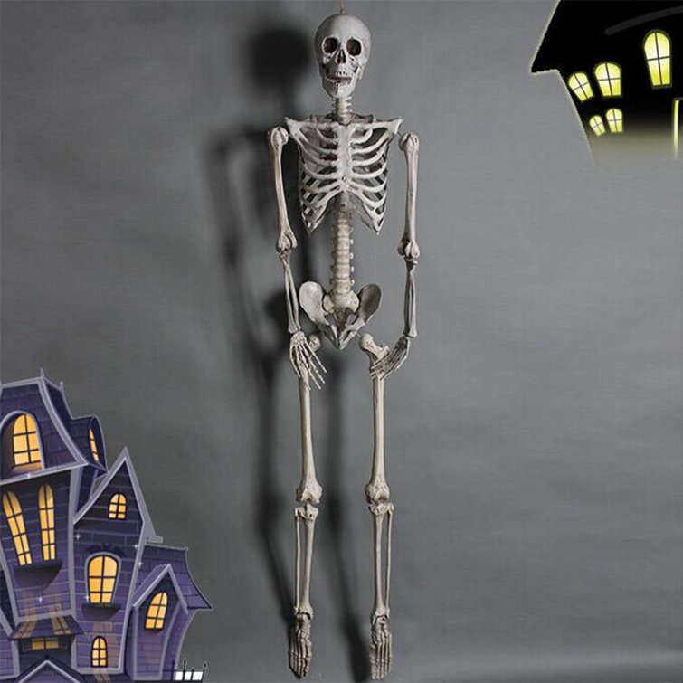 The Twillery Co.® Halloween Poseable Human Skeleton Props Party Decor ...