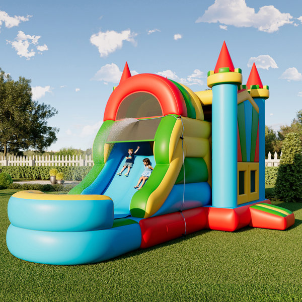 AMERLIFE Commercial Bounce House, Inflatable Bouncer With Air Blower ...
