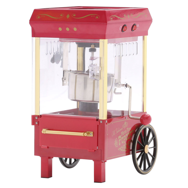 Nostalgia Electrics 2.5 oz Kettle Popcorn Machine with Cart - Wayfair ...