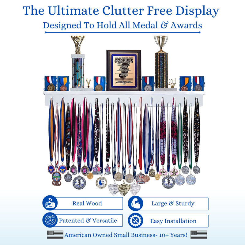Latitude Run® Liliannah Premium 36 inch Trophy and Award Display ...