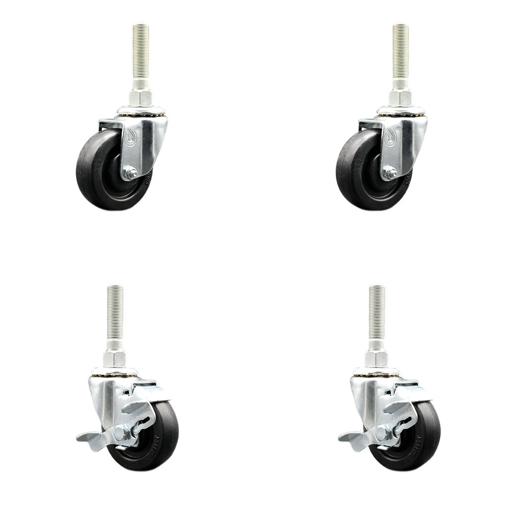 Service Caster 4 Piece Henny Penny Caster Set | Wayfair