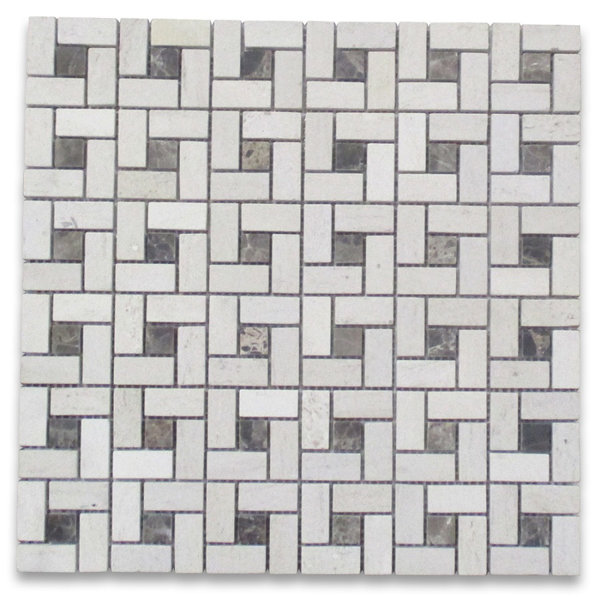 Marble Online Moleanos 12" x 12" Marble Pinwheel Mosaic Wall & Floor ...