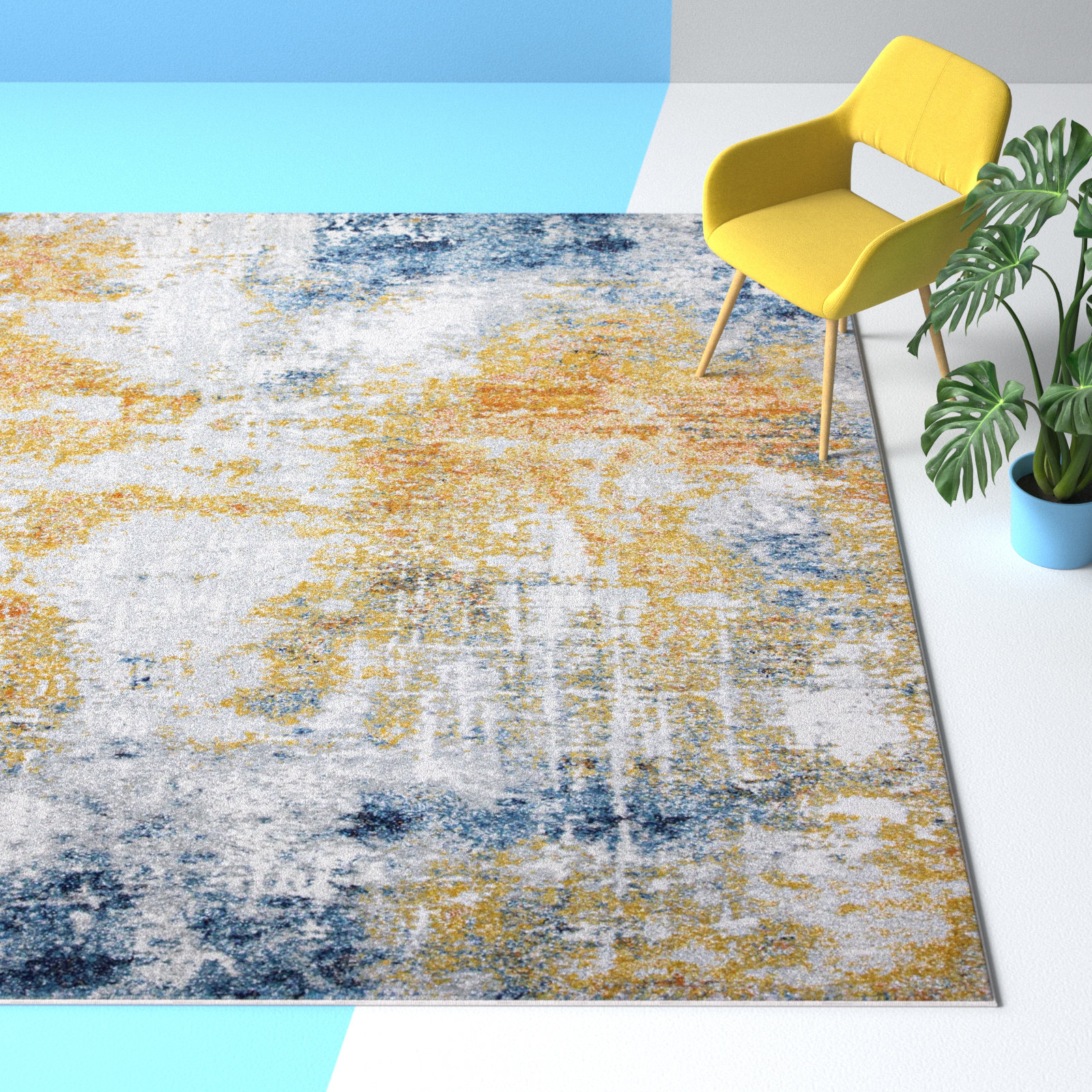 Hashtag Home Coughlin Abstract Rug & Reviews | Wayfair