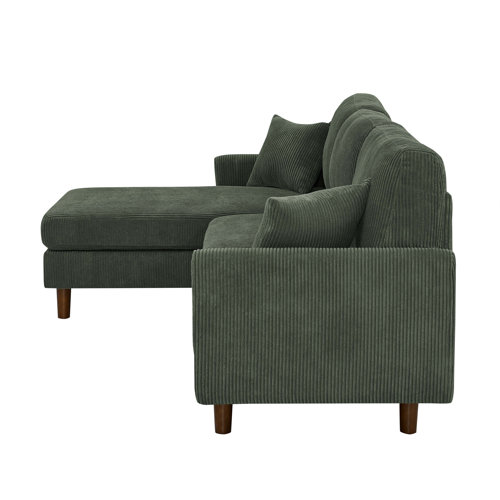 Ebern Designs Maicee 2 - Piece Upholstered Sectional & Reviews | Wayfair