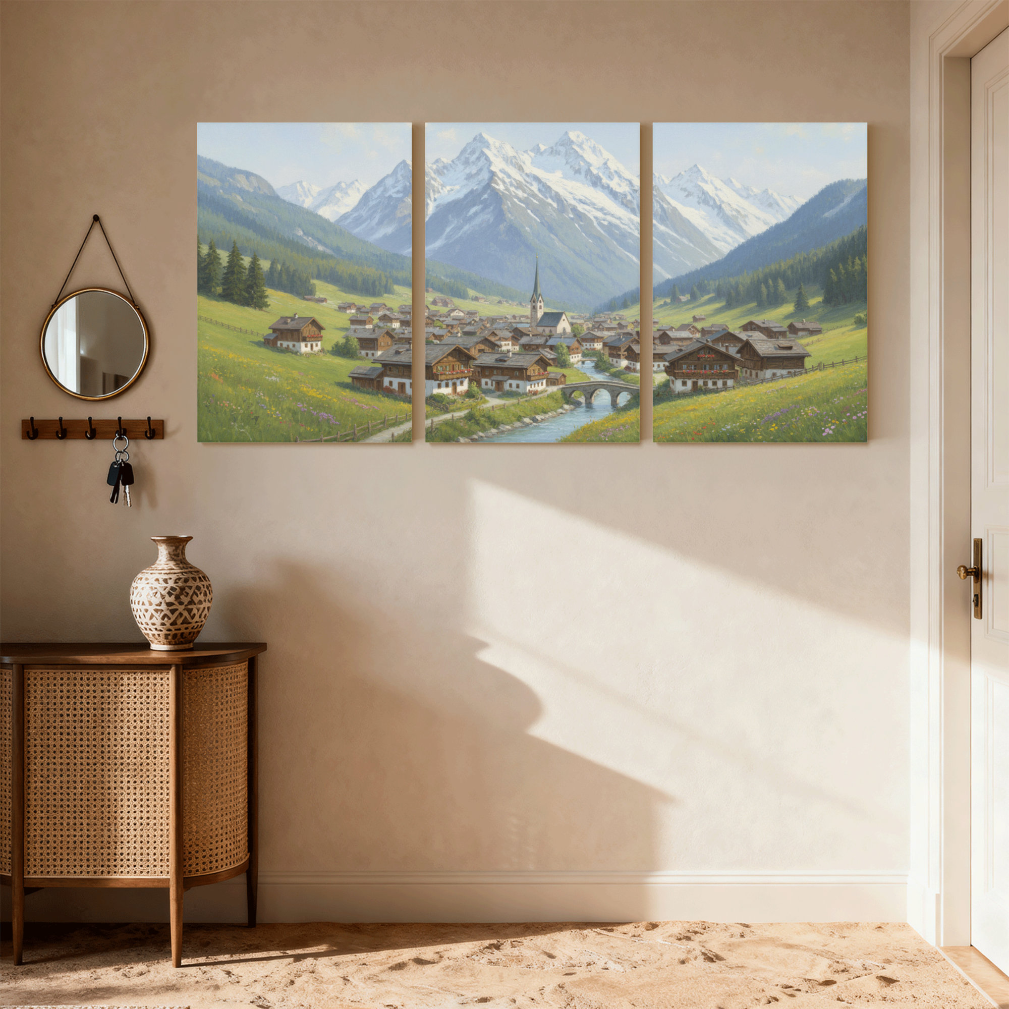Winston Porter Scenic &Cityscapes Mountain Village Landscape With ...