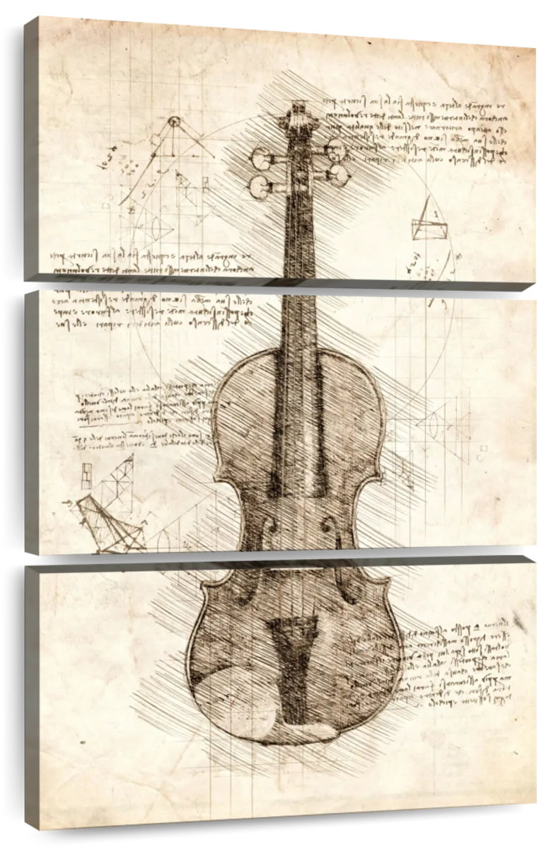 Williston Forge Old Violin Blueprint | Wayfair
