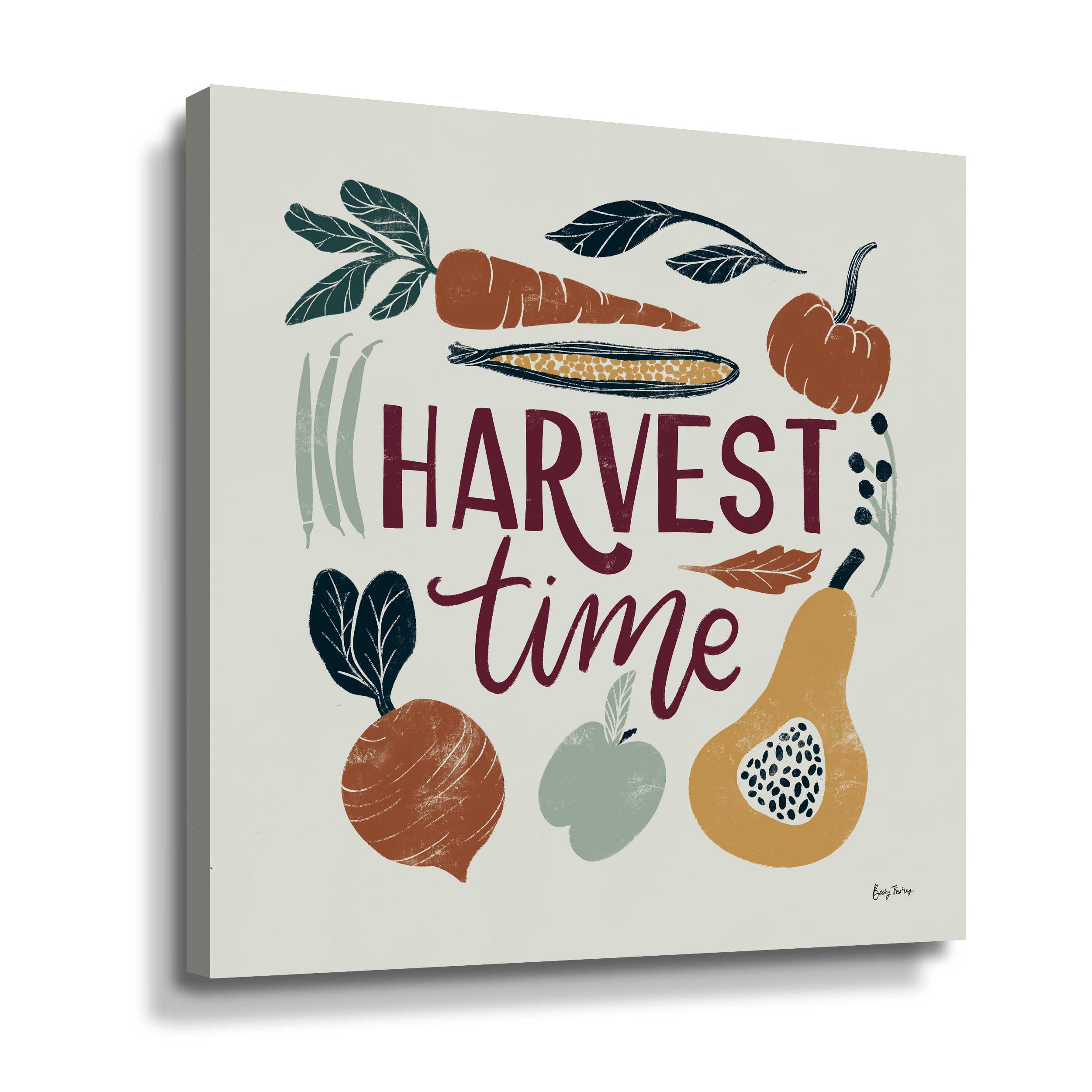 Rosalind Wheeler 2tho256a_Harvest Lettering I Gallery Wrapped - Wayfair ...