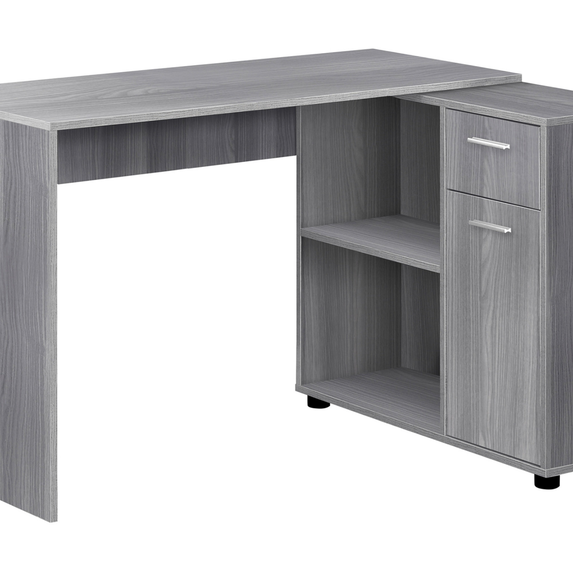 Latitude Run® Computer Desk, Home Office, Corner, Storage Drawers, 46"L ...