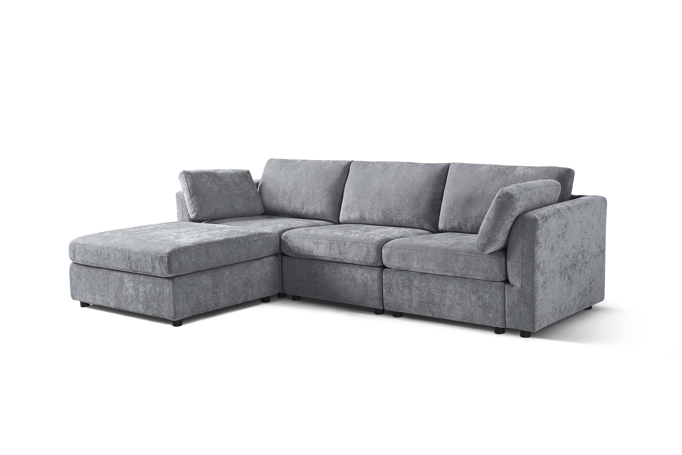 Latitude Run® Modular Sofa Chenille Fabric Soft grand Knock down | Wayfair