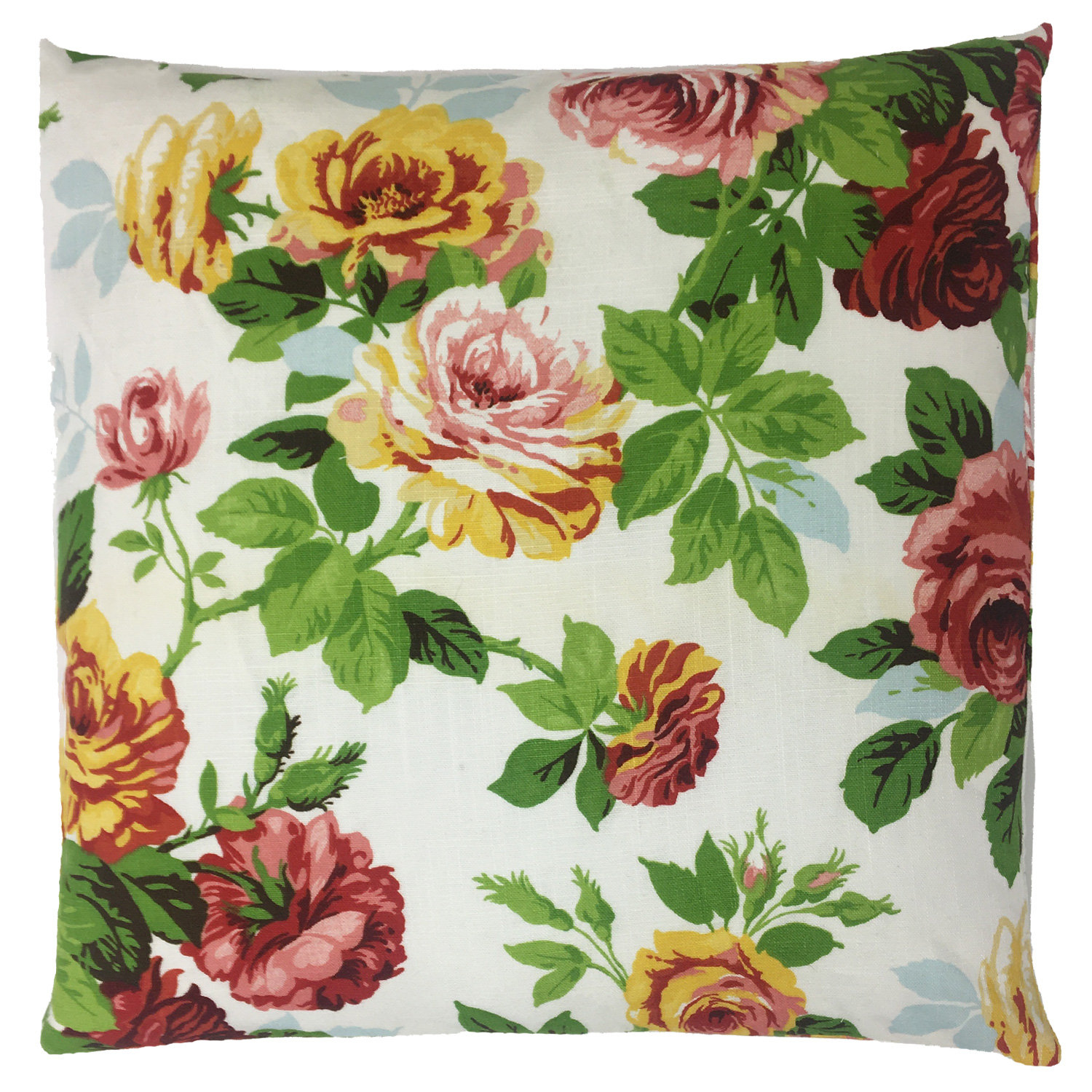 The Pillow Collection Floral Cotton 18" Throw Pillow - Wayfair Canada