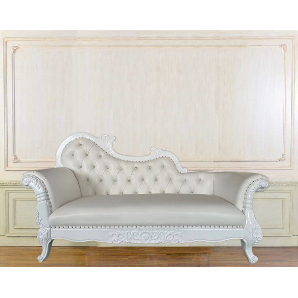 Rosdorf Park Jubeda Vegan Leather Chaise Lounge | Wayfair