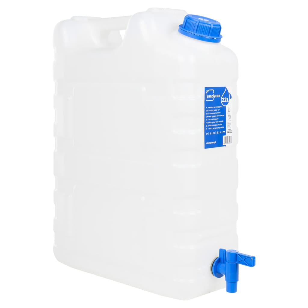 Vidaxl Water Container With Tap Transparent 5.3 Gal Plastic - Wayfair ...