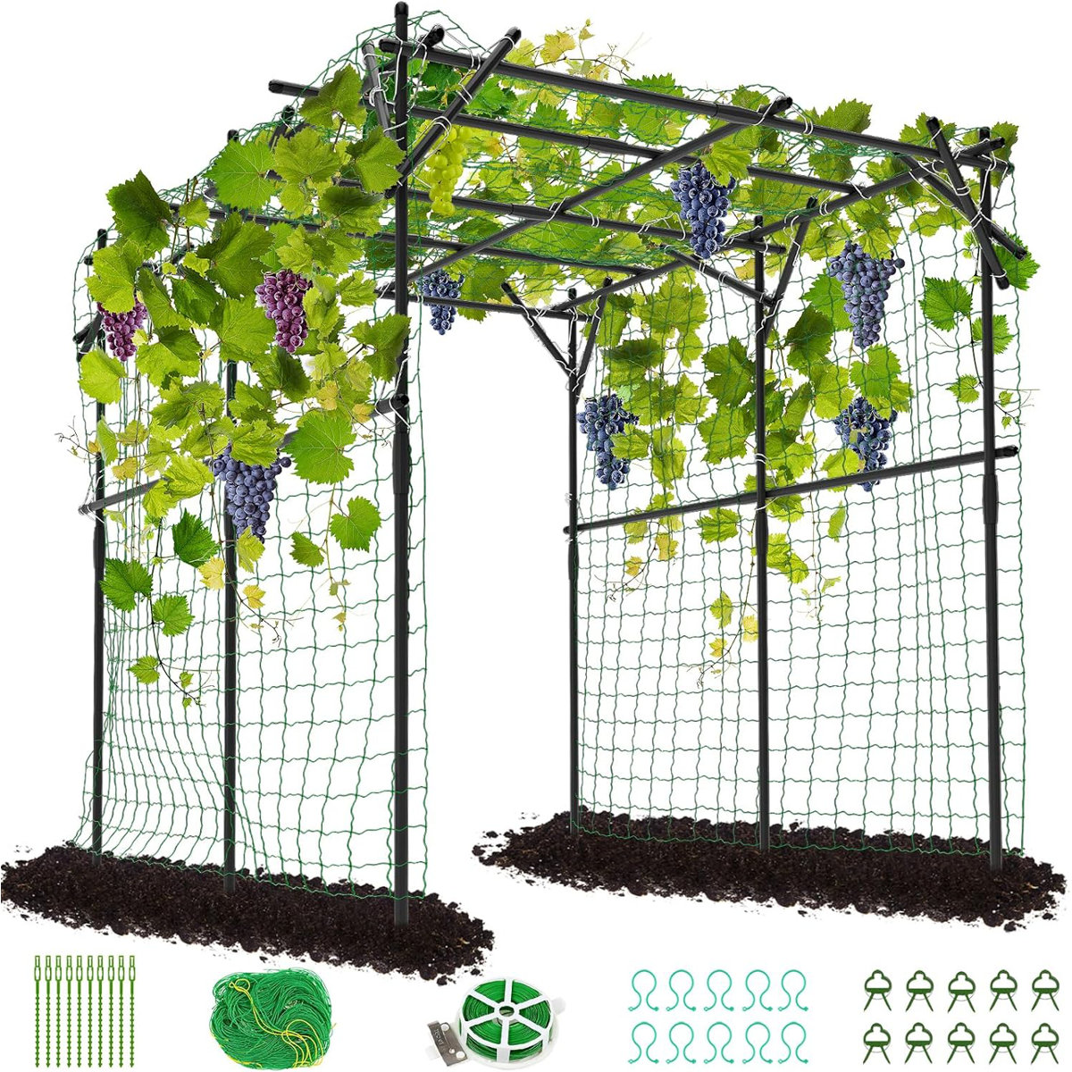 ShangQuan WuLiu Large Outdoor Garden Arch Trellis, Grape Vine Trellis ...