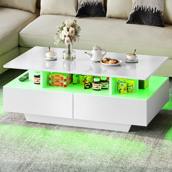Metro Lane Coffee Table With 4 Drawers, Modern Centre Table & Reviews ...