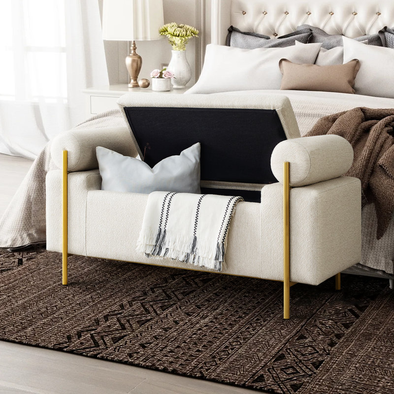Mercer41 Reyanne Upholstered Storage Bench & Reviews | Wayfair