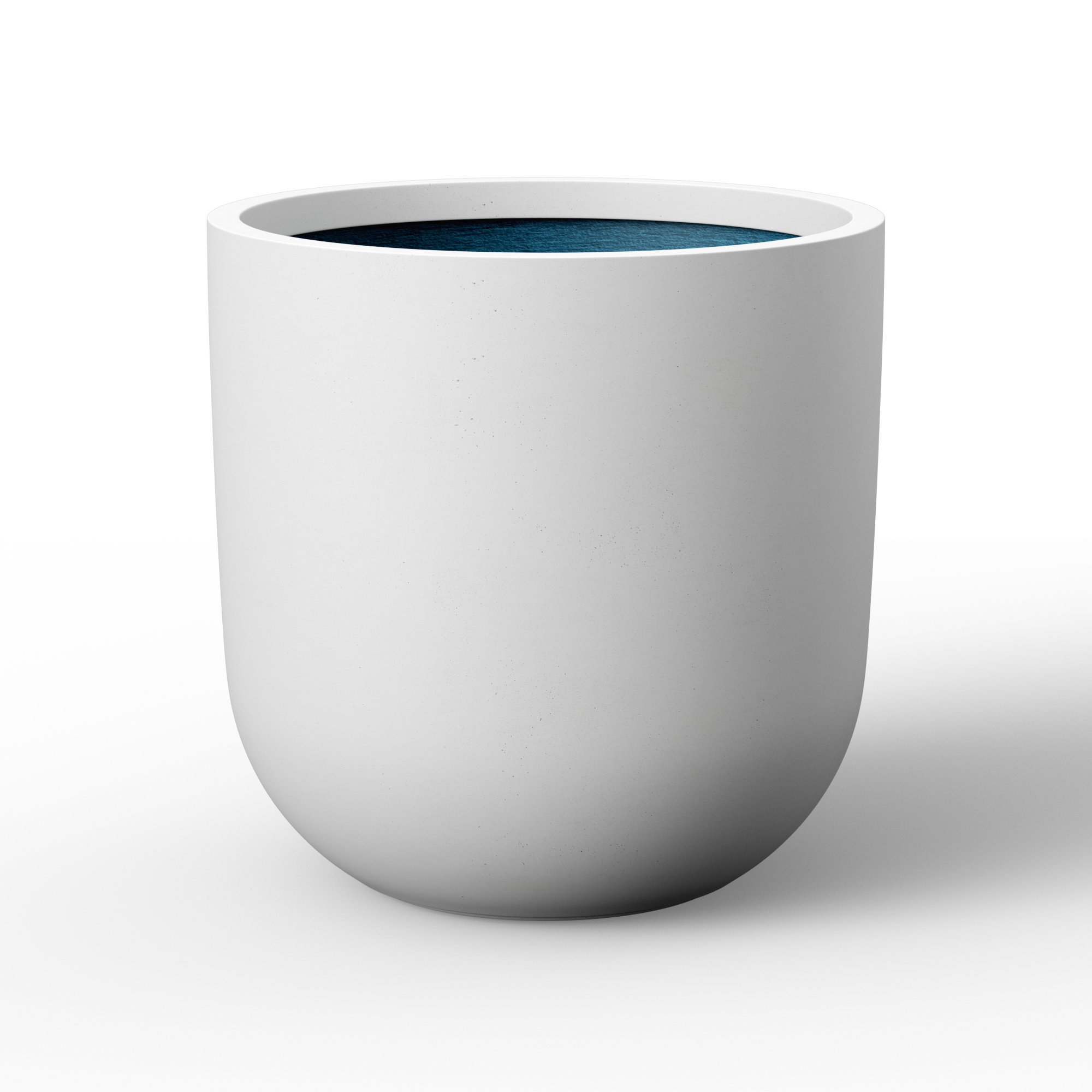 Ebern Designs Durx-Litecrete Round Concrete Planter, Durable and ...