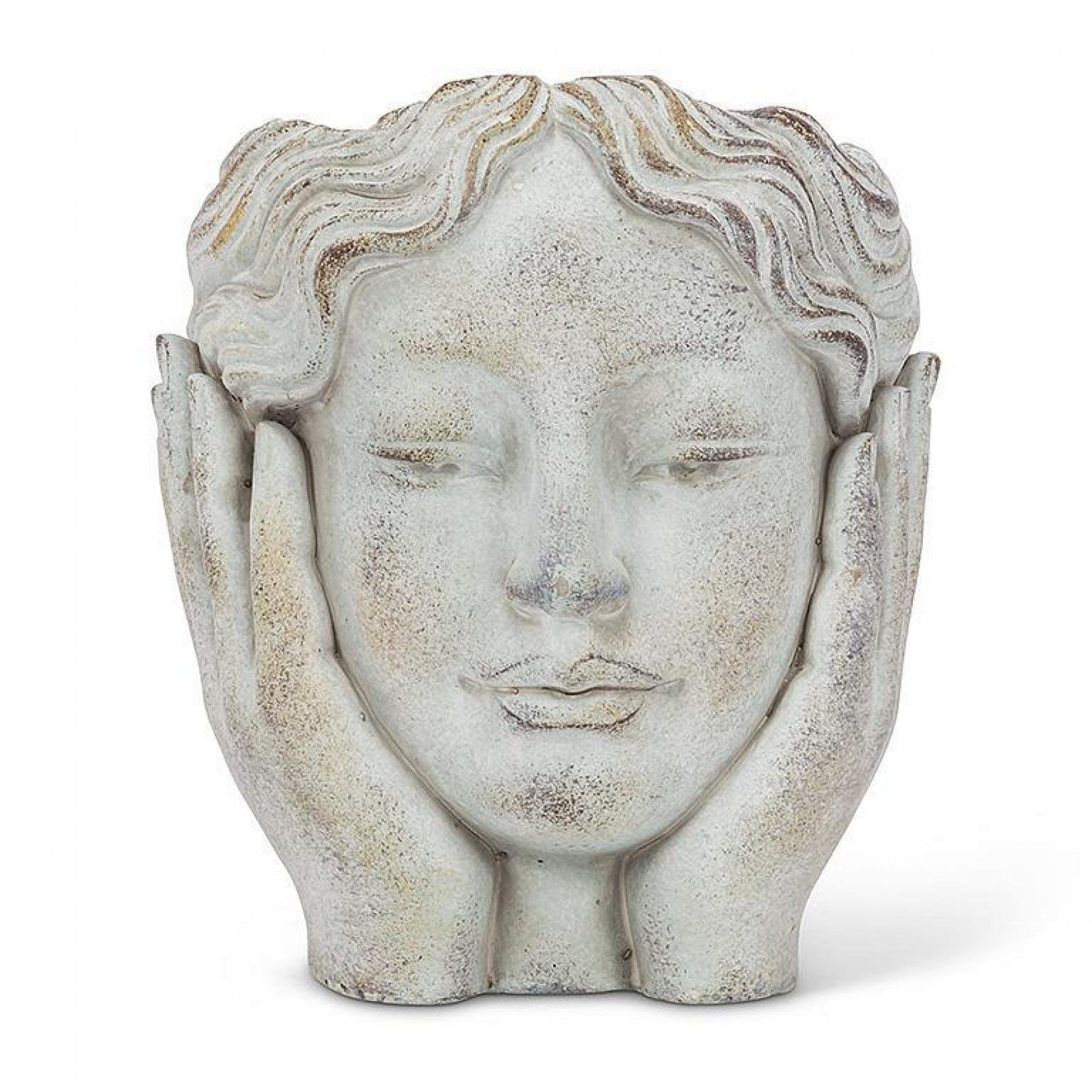 Fleur De Lis Living Head In Hands Planter - Wayfair Canada