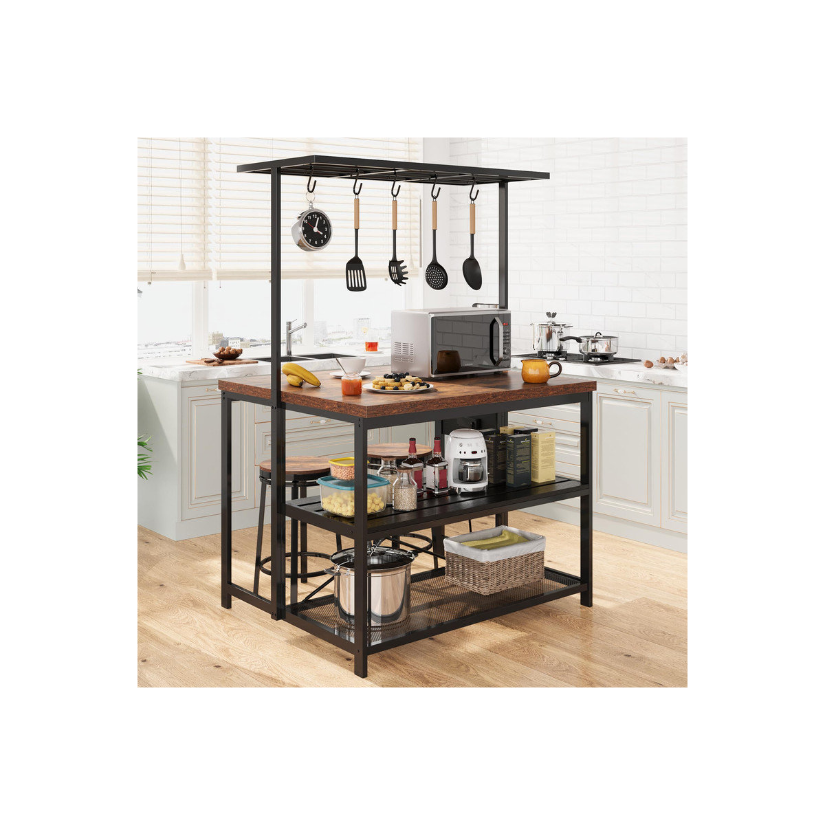 Trent Austin Design® Kitchen Island with Storage and Power Outlets, 47 ...