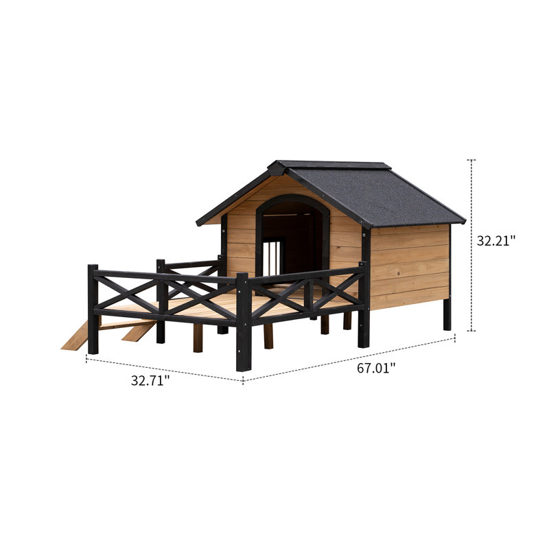 Tucker Murphy Pet™ Delaiah Farmhouse Dog House With An Openable ...